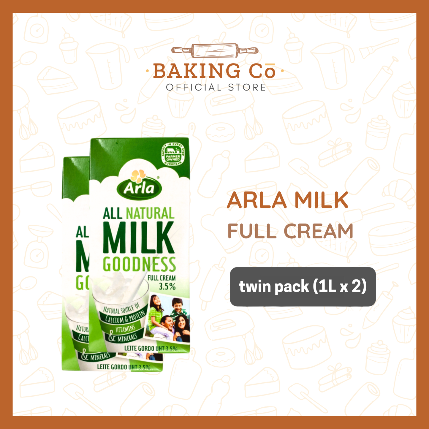 Arla Full Cream Milk – Baking Co