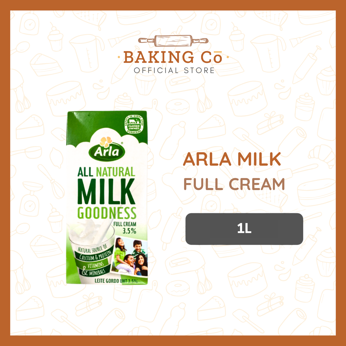 Arla Full Cream Milk – Baking Co