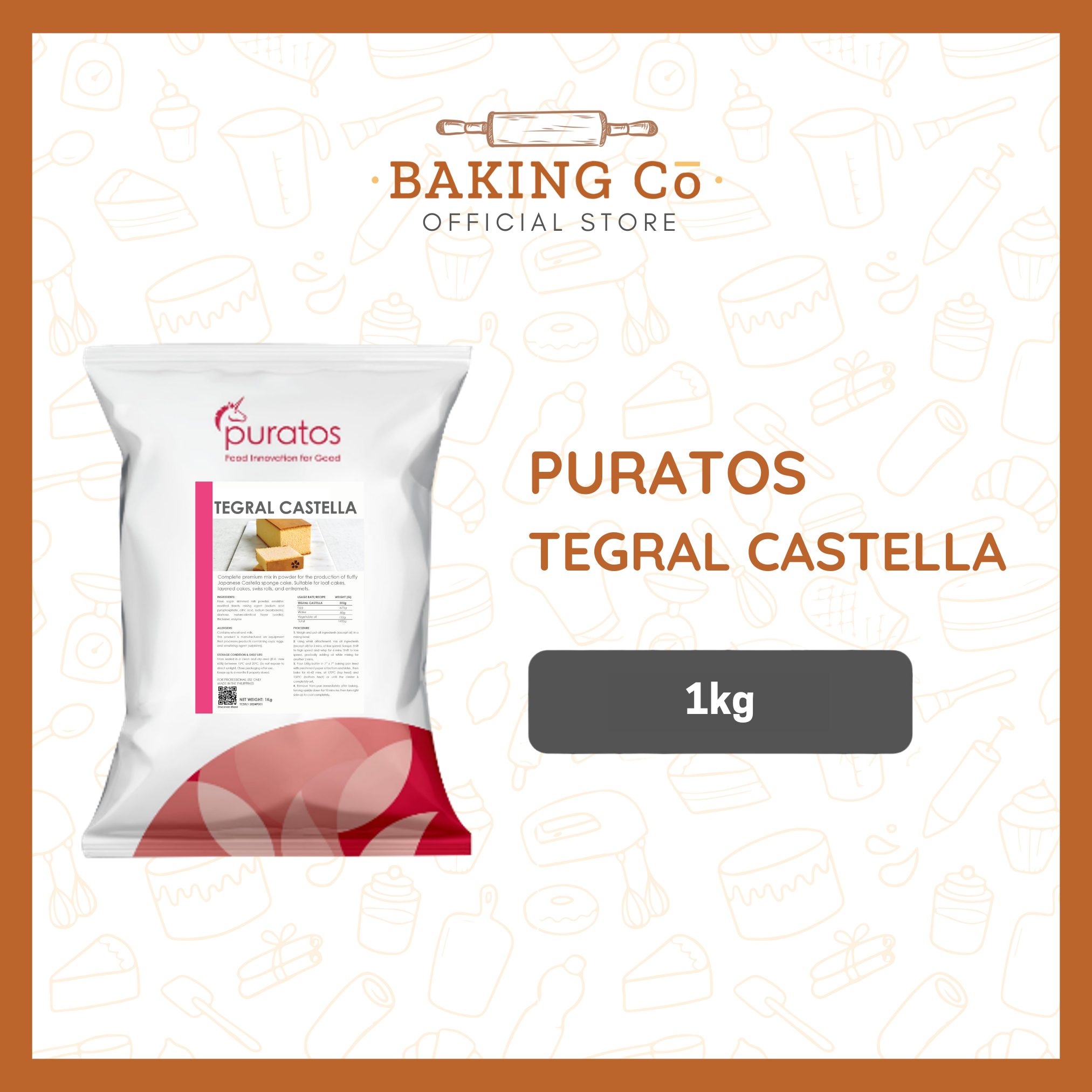 Puratos Tegral Castella – Baking Co