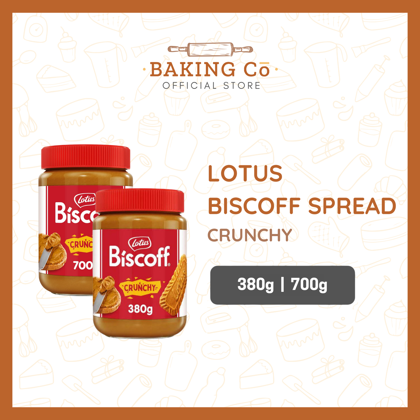 Lotus Biscoff Spread Crunchy – Baking Co