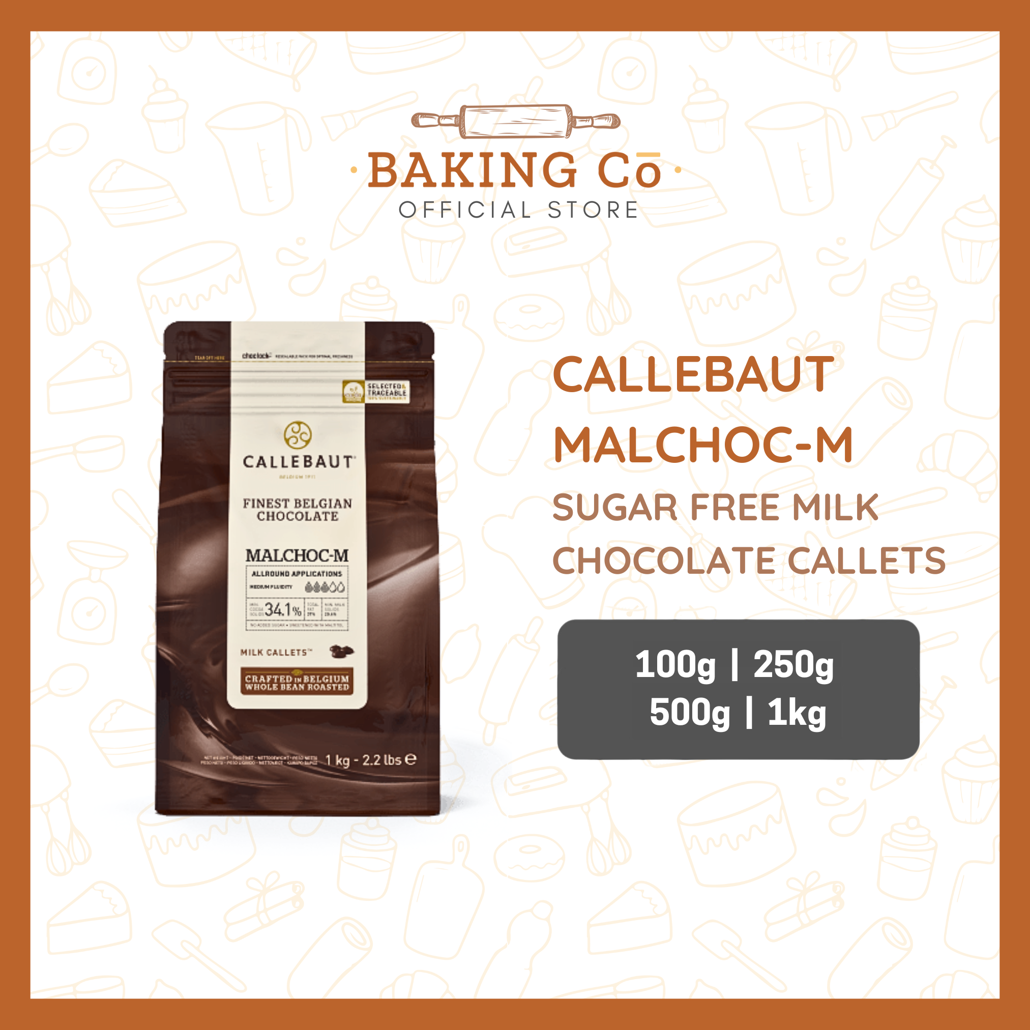 Callebaut Malchoc-M Sugar Free Milk Chocolate Callets – Baking Co
